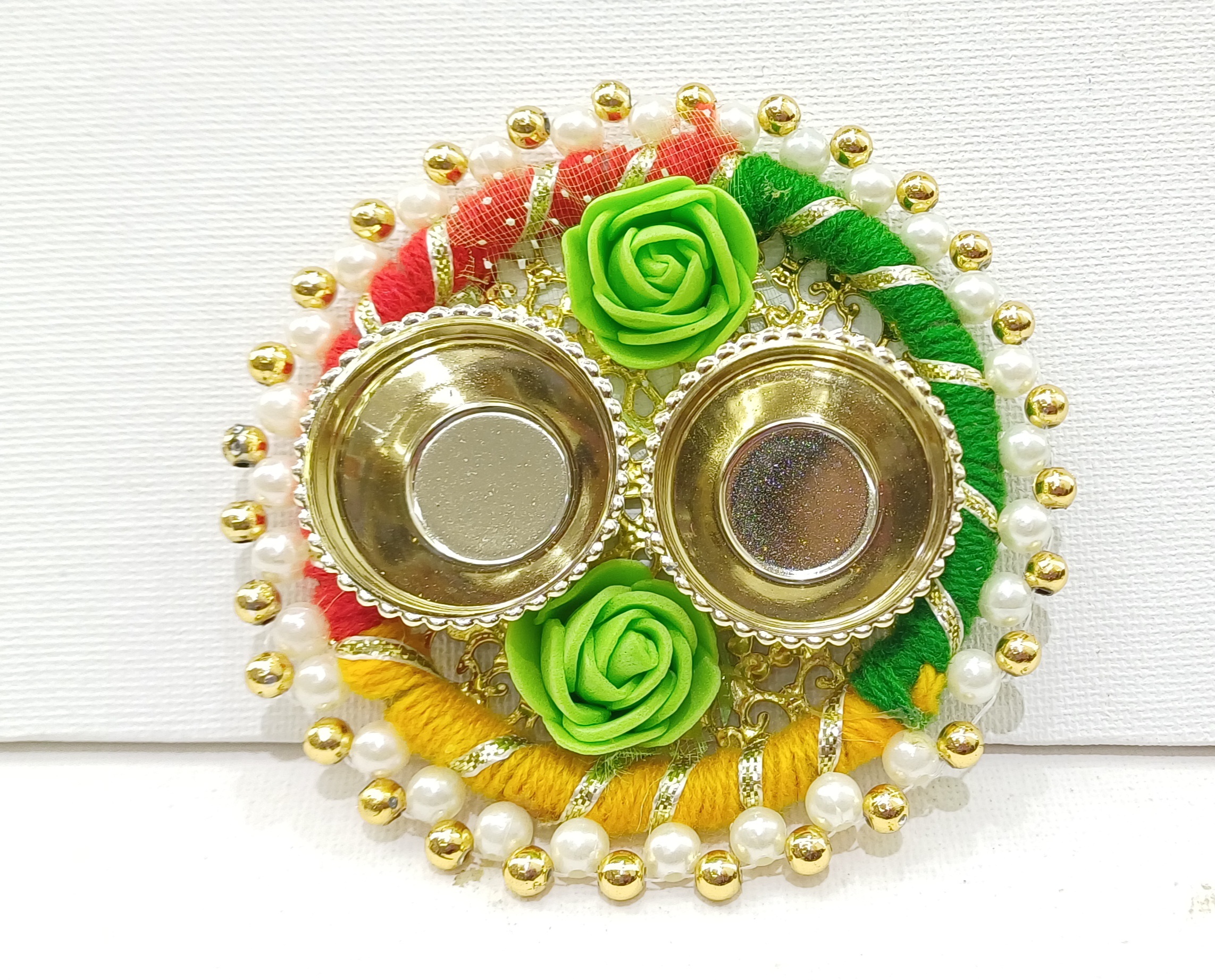 Decorative Thali with Kankavati and Rice for Wedding, Gifting, Home ...